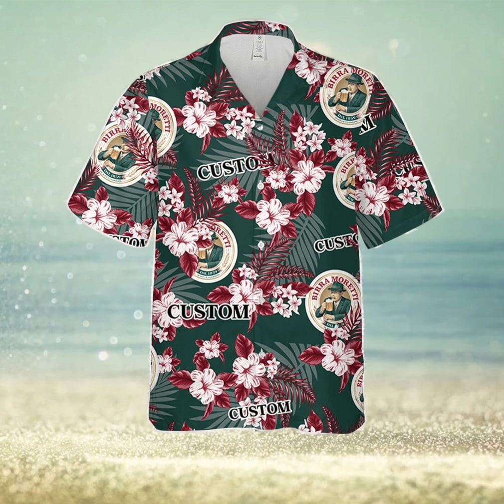 Birra Moretti Hawaiian Shirt Flowers Pattern Personalized Gift Men And ...