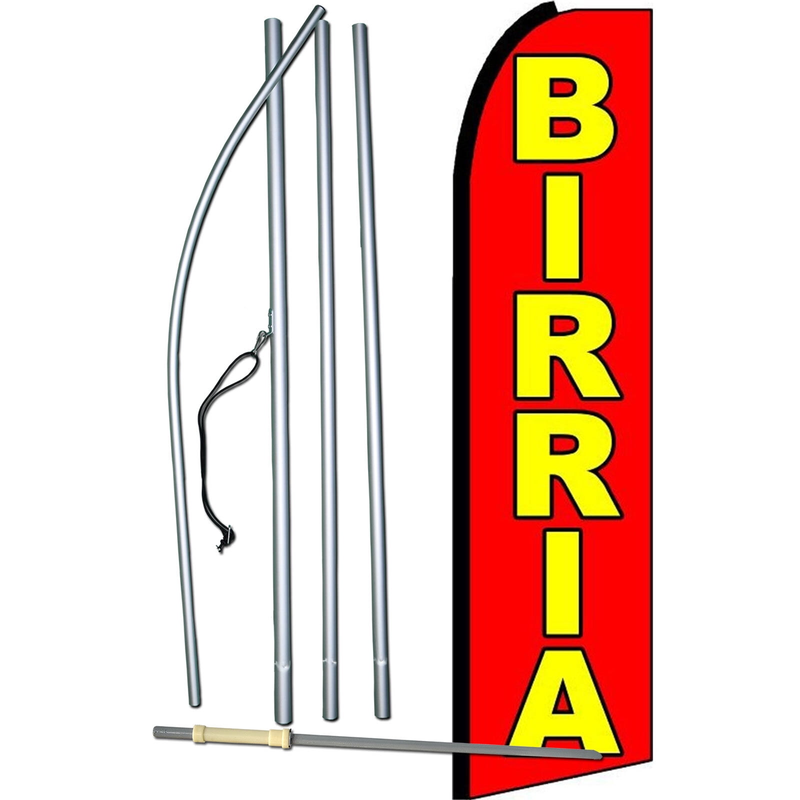 Birria Flag with Flag Pole and Spike - Walmart.com