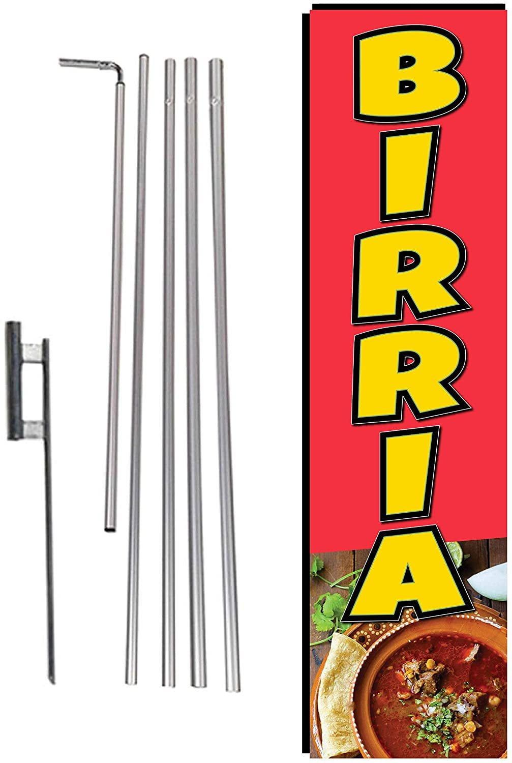 Birria Mexican Restaurant Food Advertising Rectangle Feather Banner ...