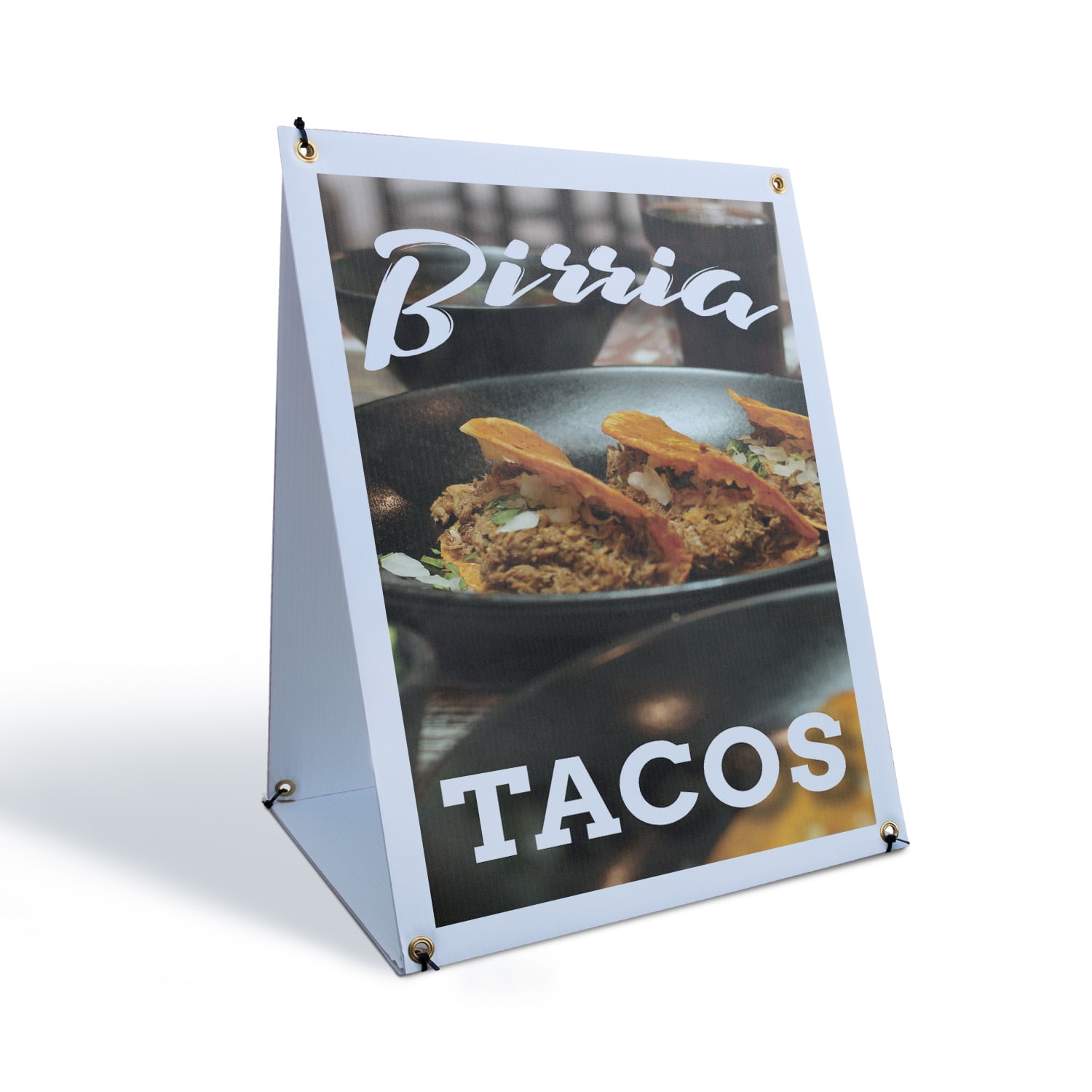 Birria Tacos Sidewalk Sign 18 Inch x 24 Inch A-Frame Images On Both ...