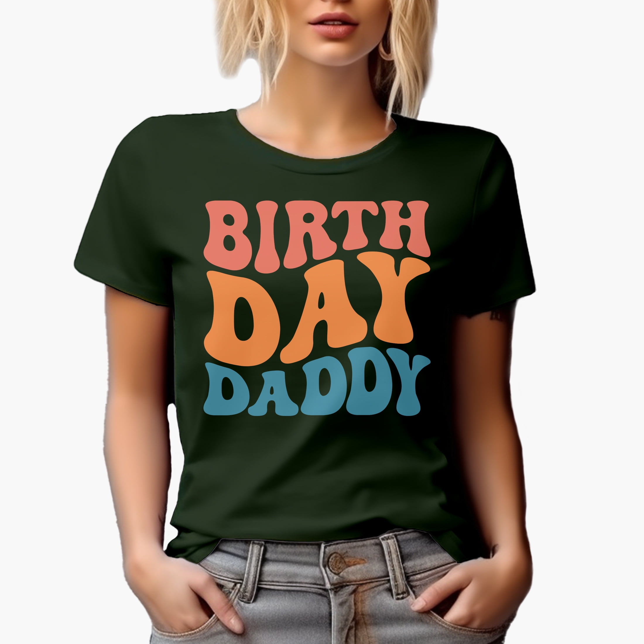 Birth Day Daddy, Dad's Birthday Party Themed, Groovy Retro Wavy Text ...