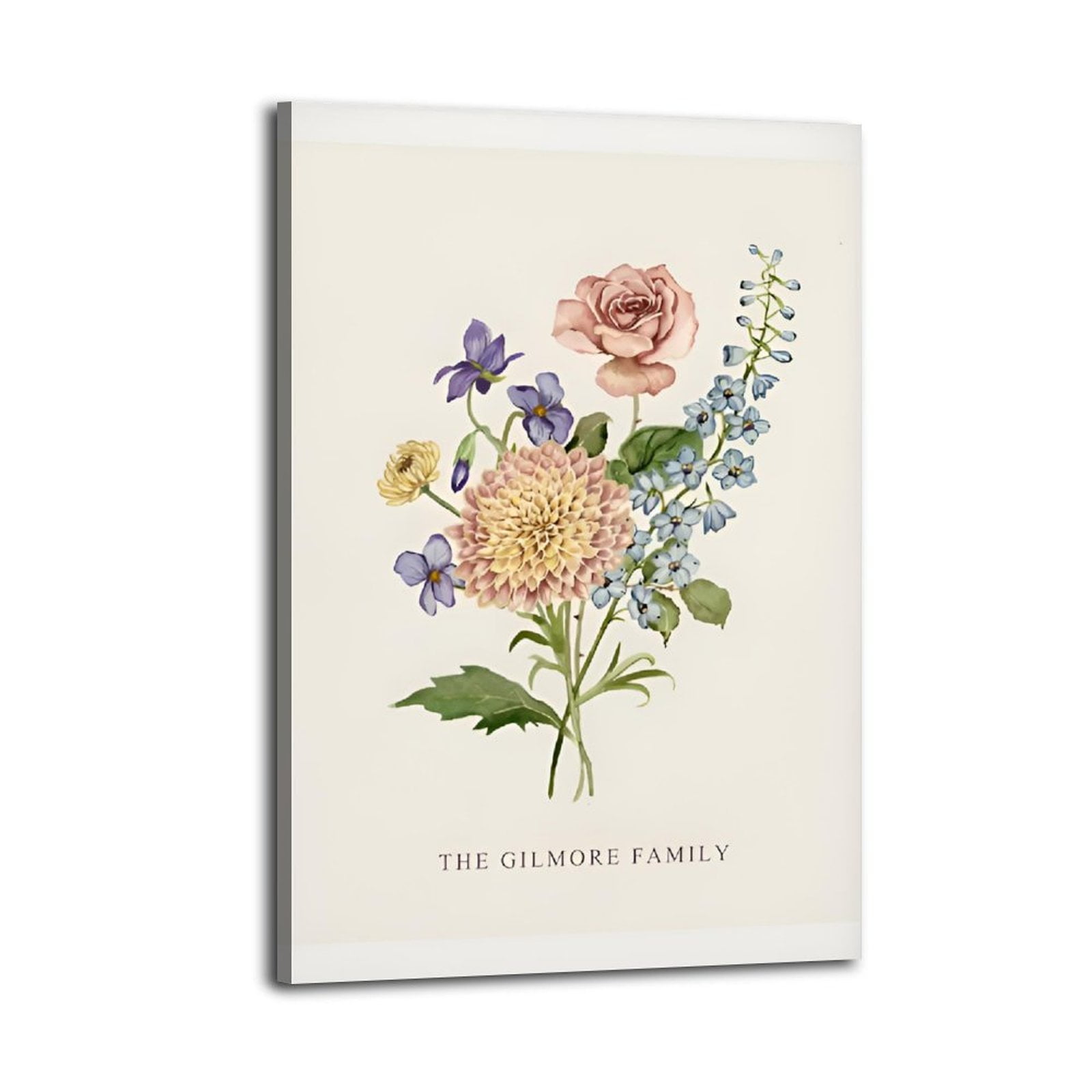 Birth Flowers Print for Moms Poster Great Wall Art for Home Decor,Made ...
