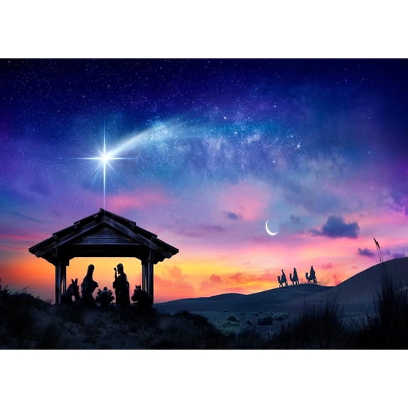 Birth of Jesus Nativity Backdrop Manger Nativity Scene Jesus Birth Holy ...