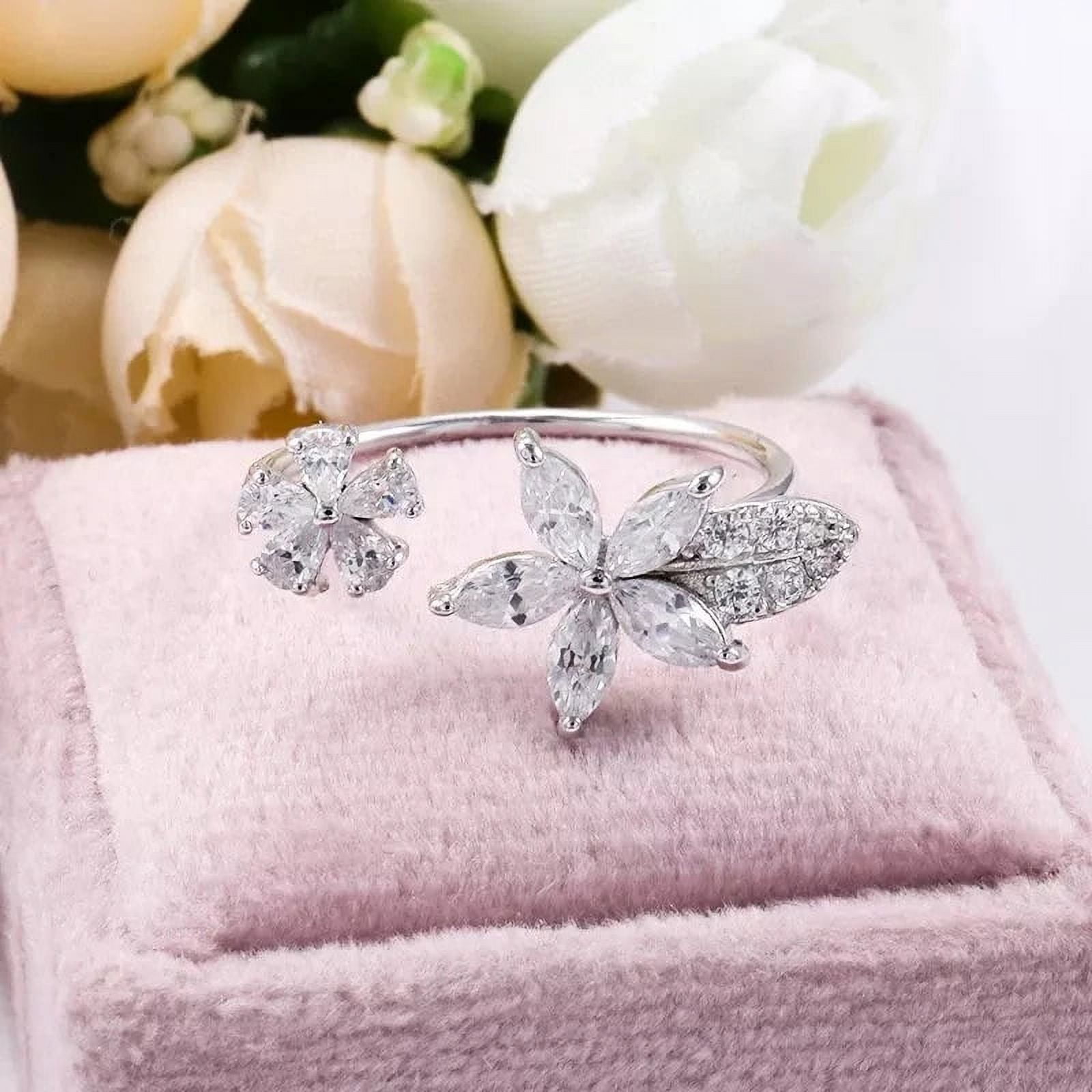 Birth Jewel 1.3 Ct Marquise Cut Engagement Diamond Rings – 14K White ...