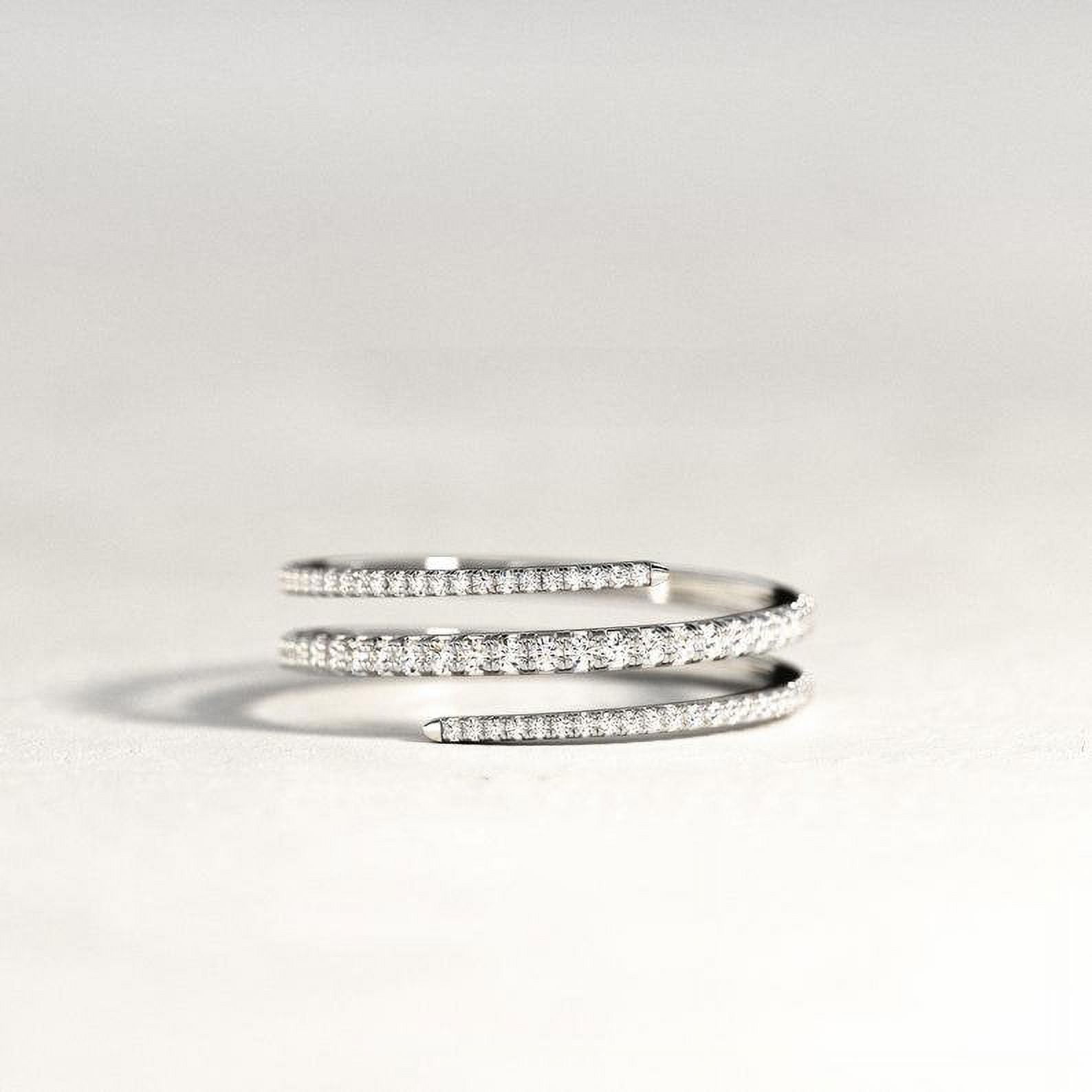 Birth Jewel 14K White Gold Rings – Round Diamond Jewelry for Her ...