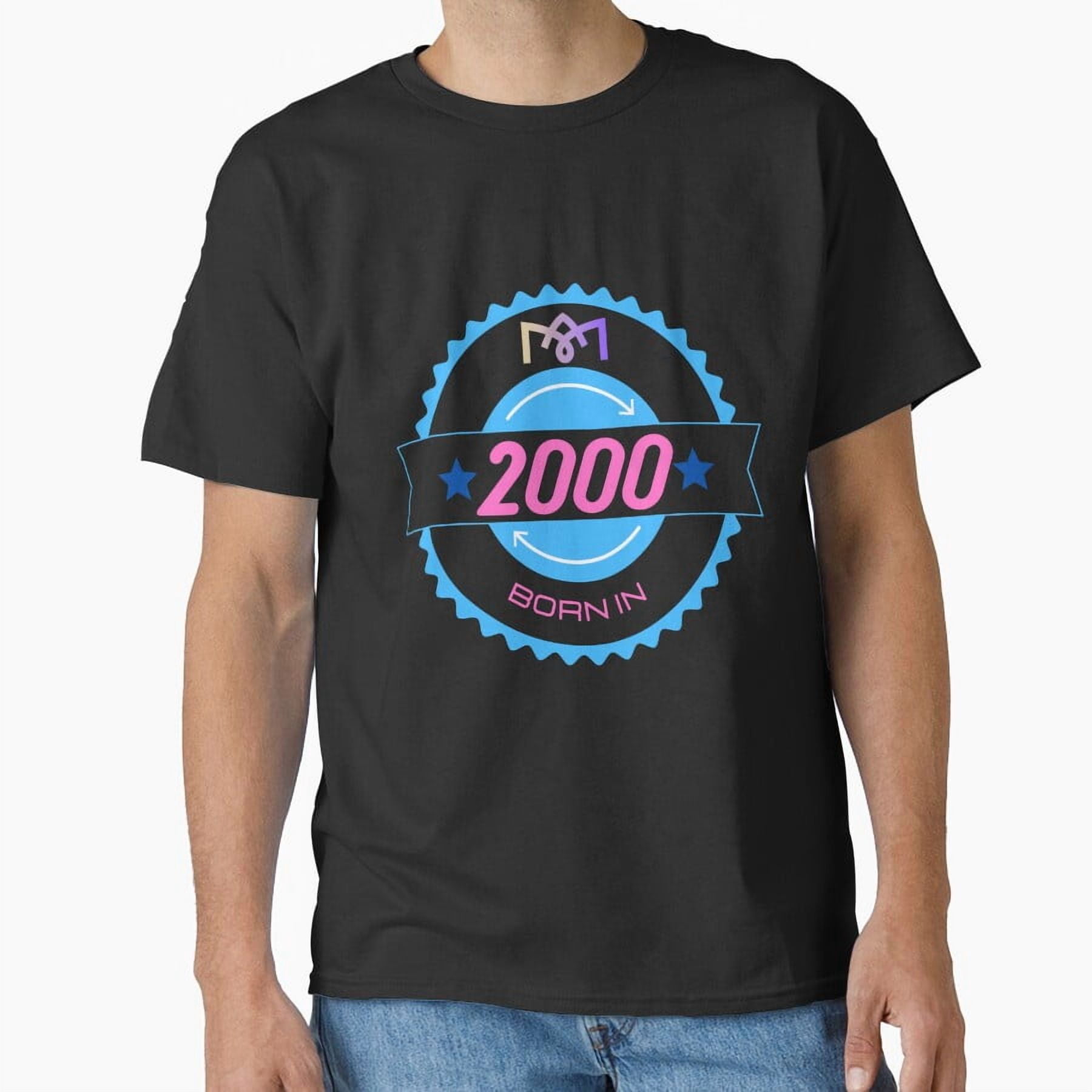 Birth Mark Born in 2000 Clean Minimal Typography Unisex T-Shirt, up to ...