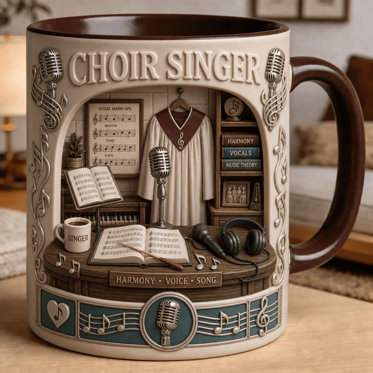 Birth Month Flower Ceramic Mug Custom Name Stained Glass Style ...