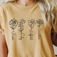 Birth Month Flower TShirt Floral Women Shirt Family Flower Shirt ...