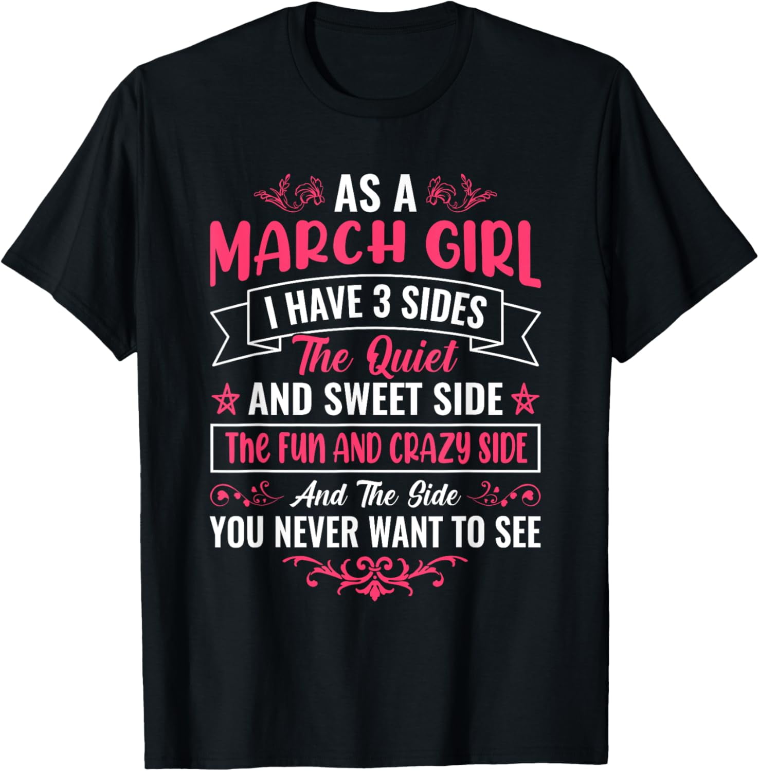 Birth Month Girl Merch As an March Girl - Girl T-Shirt - Walmart.com