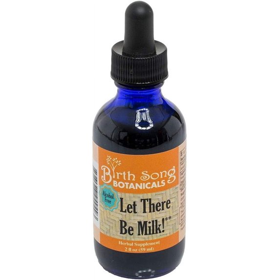Birth Song Botanicals Herbal Breastfeeding Tincture, Alcohol-Free, 2oz ...