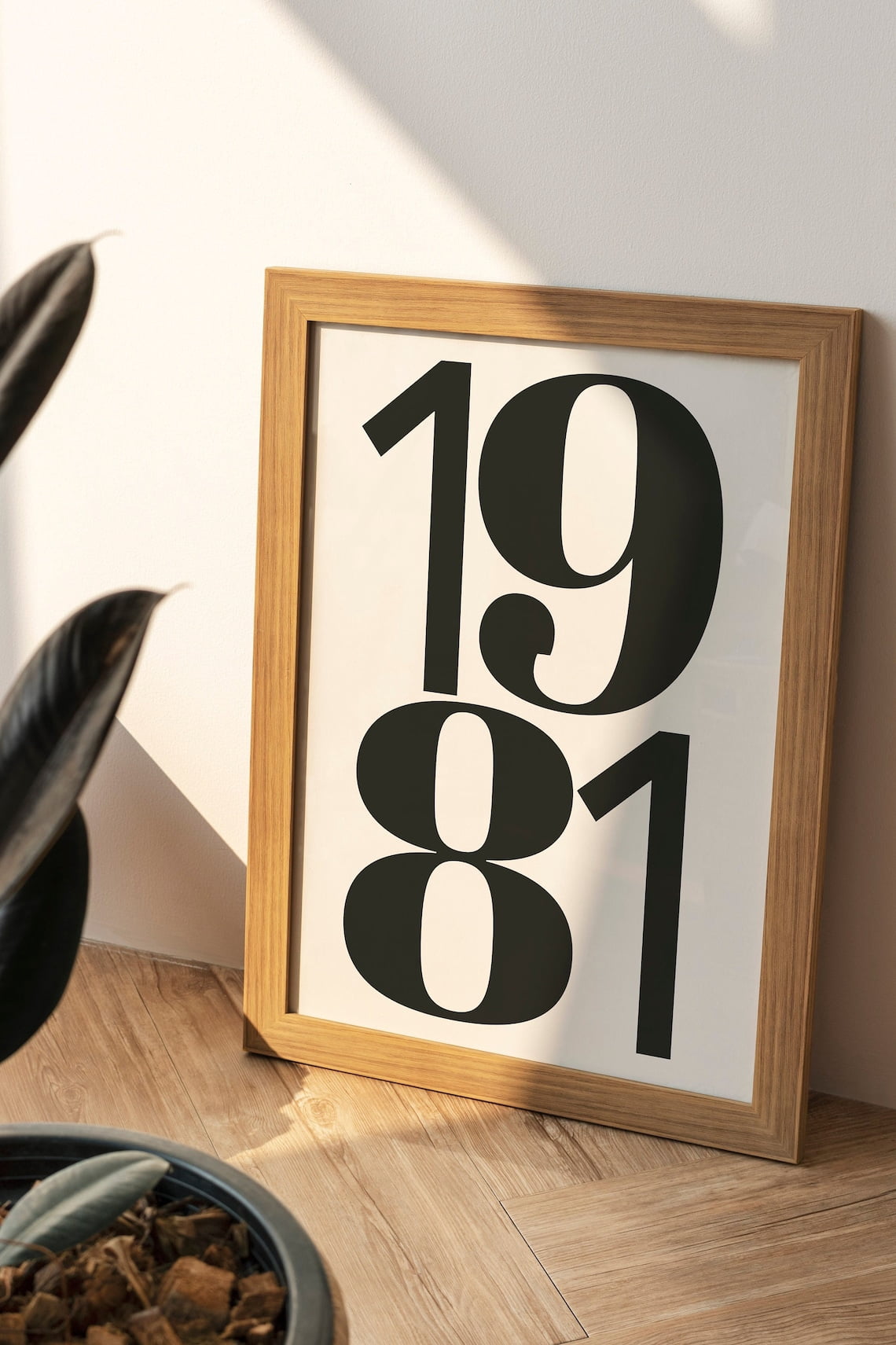 Birth Year Poster Retro 1981 Birthday Bedroom Wall Decor art Poster ...