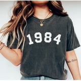 Birth Year Shirt Birthday TShirt 1984 Birth Year Number Shirt Birthday ...