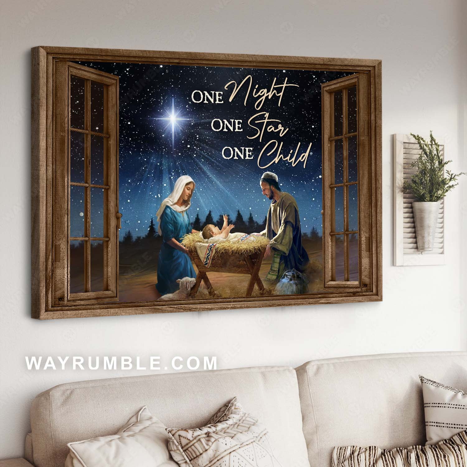 Birth of Jesus, Star of Bethlehem, Starry sky, One night, One star, One ...