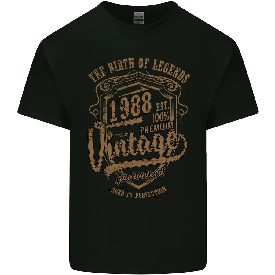 Birth of Legends 38th Birthday 1988 Retro Vintage Style Cotton Shirt ...