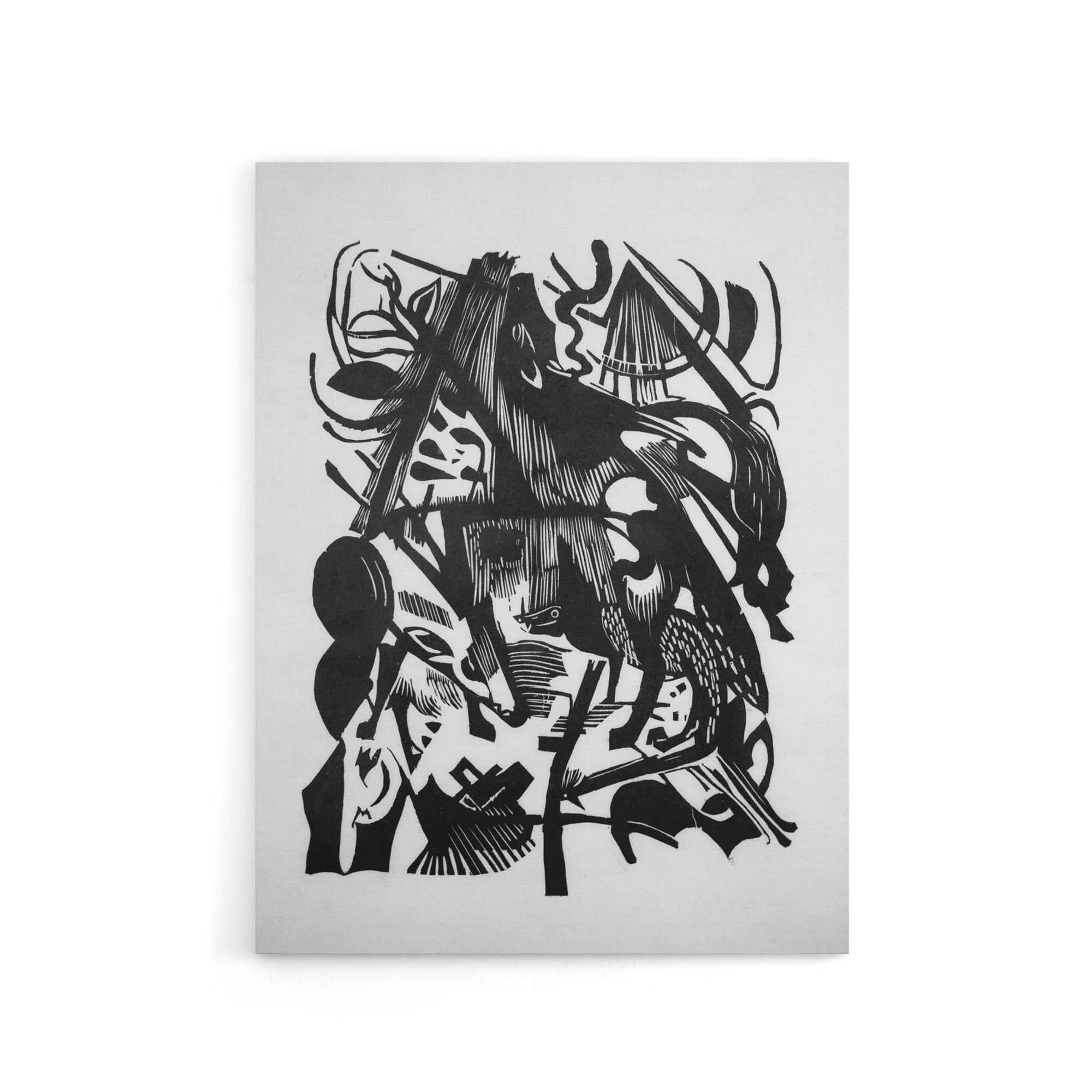 Birth of the Wolves Abstract Franz Marc Vintage Canvas Wall Art 24X32 ...