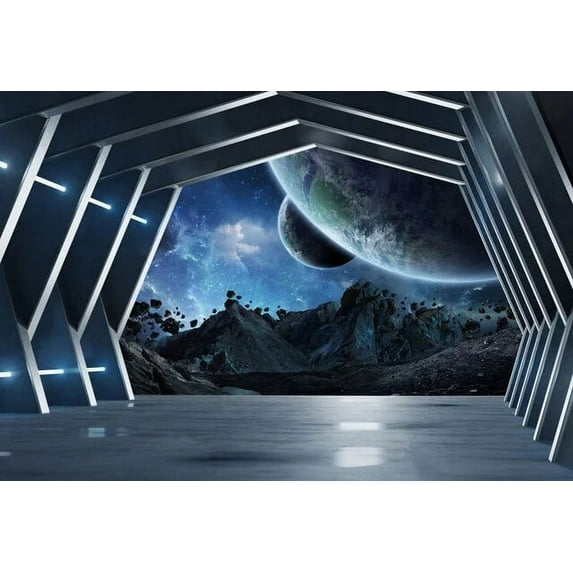 Birthday Backgrounds Universe Earth Spaceship Capsule Interior Little ...