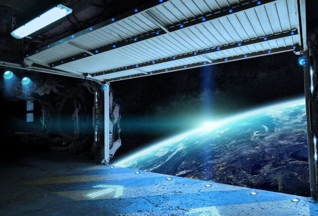 Birthday Backgrounds Universe Earth Spaceship Capsule Interior Little ...