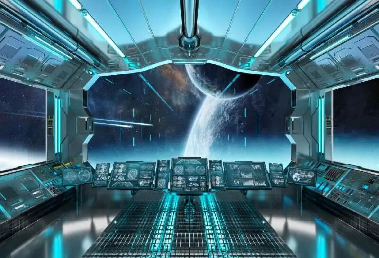 Birthday Backgrounds Universe Earth Spaceship Capsule Interior Little ...