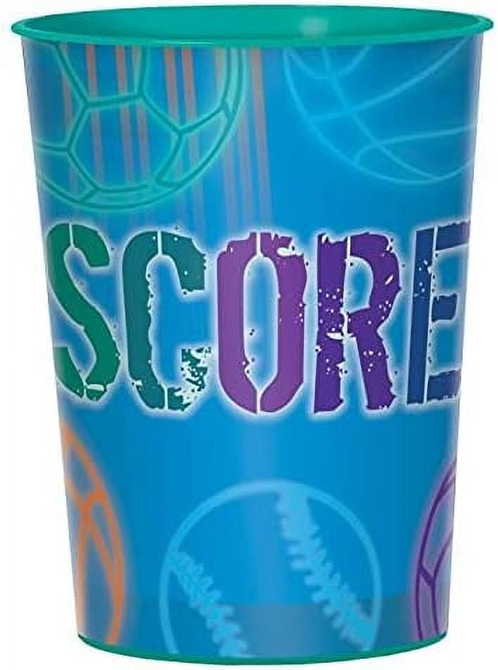 Birthday Baller Blue Athlete All Star Kids Sports Party Favor 16 oz ...