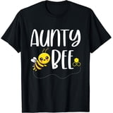 Birthday Bee Family Matching Aunty Bee Auntie Beekeeper Aunt T-Shirt ...