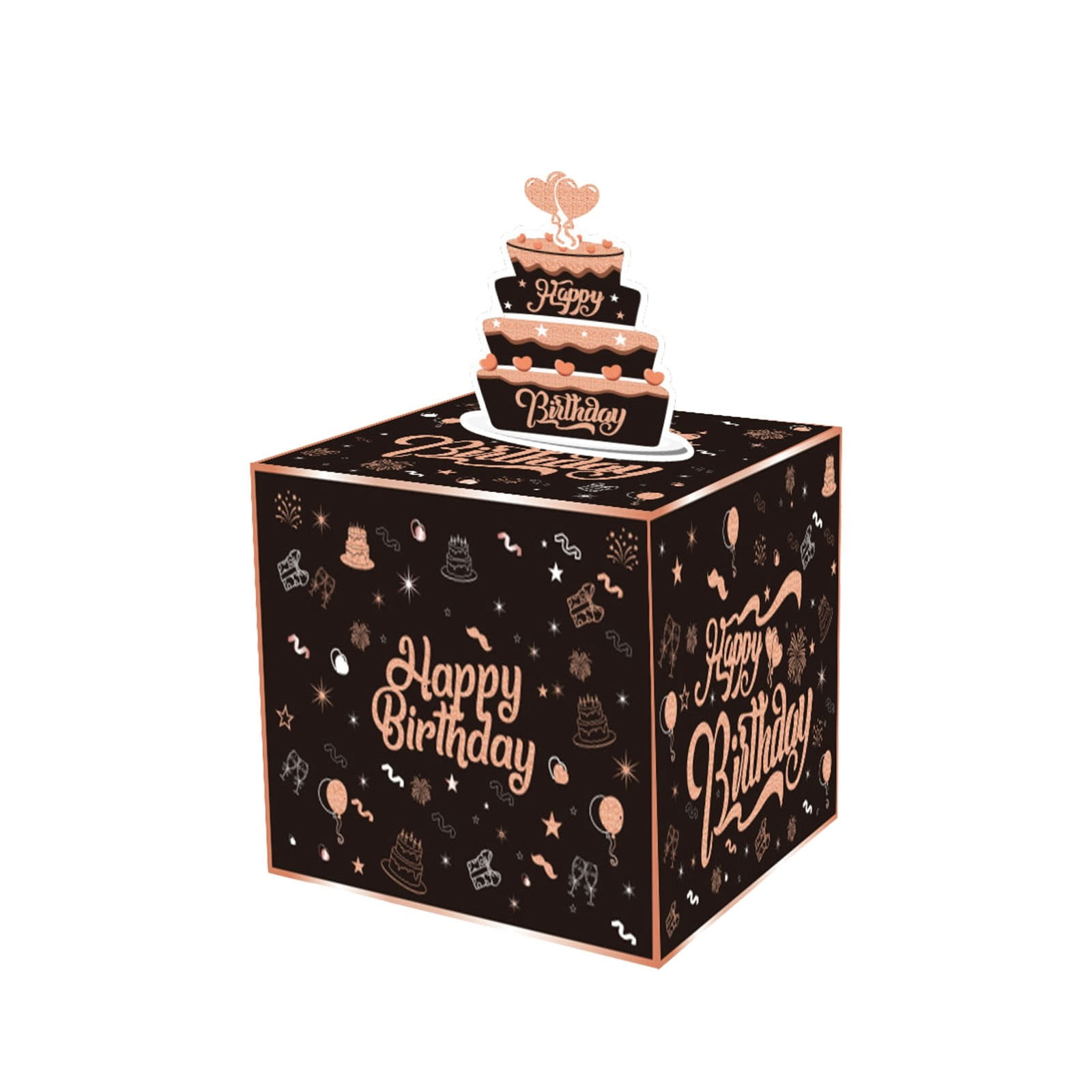 Birthday Box For Gift Pull Roll Gift Boxes For Kids Adults With Happy ...