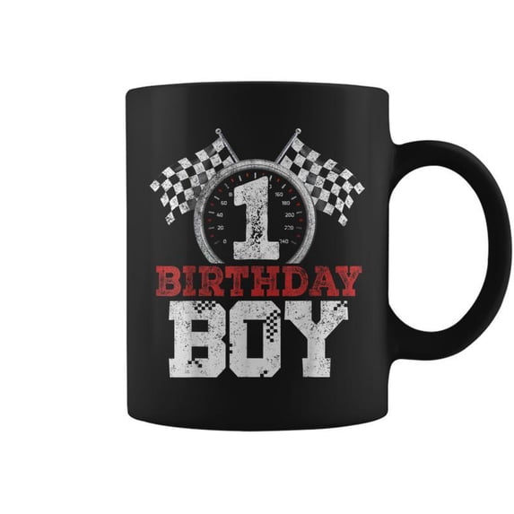 Birthday Boy 1 One Race Car 1St Birthday Racing Car Driver Coffee Mugs ...