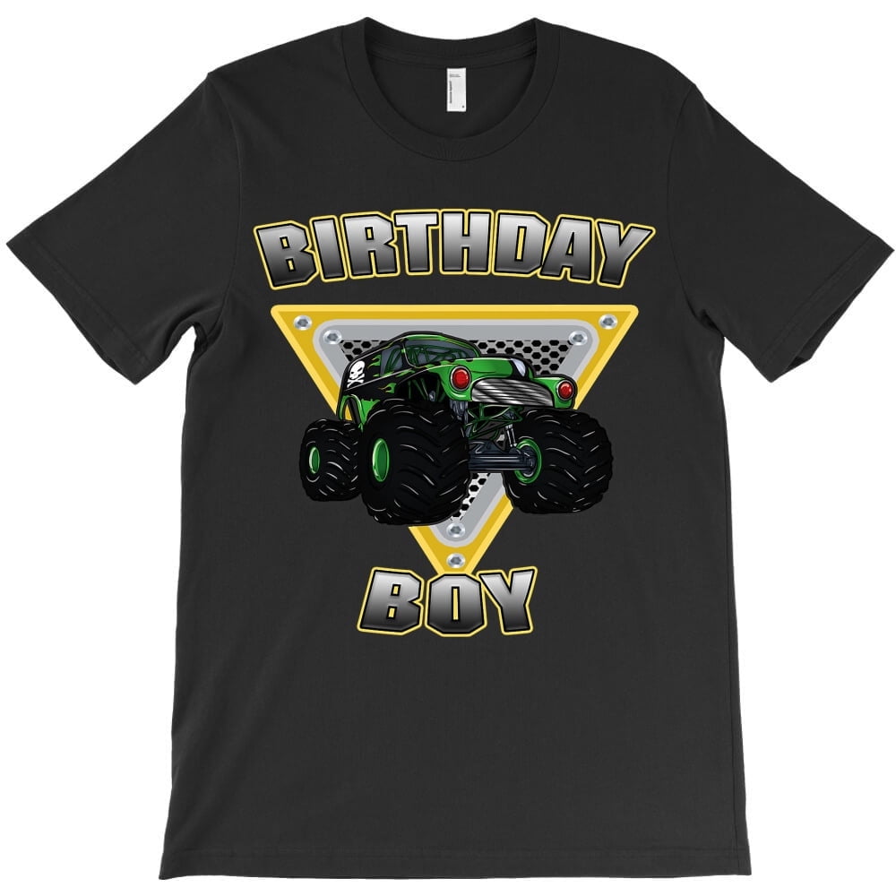 Birthday Boy Funny Monster Truck Party Graphic Novelty Art Design - Eco ...