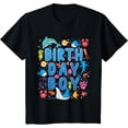 Birthday Boy Ocean Animals Theme Birthday Party Under Sea T Shirt ...