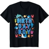 Birthday Boy Ocean Animals Theme Birthday Party Under Sea T Shirt ...