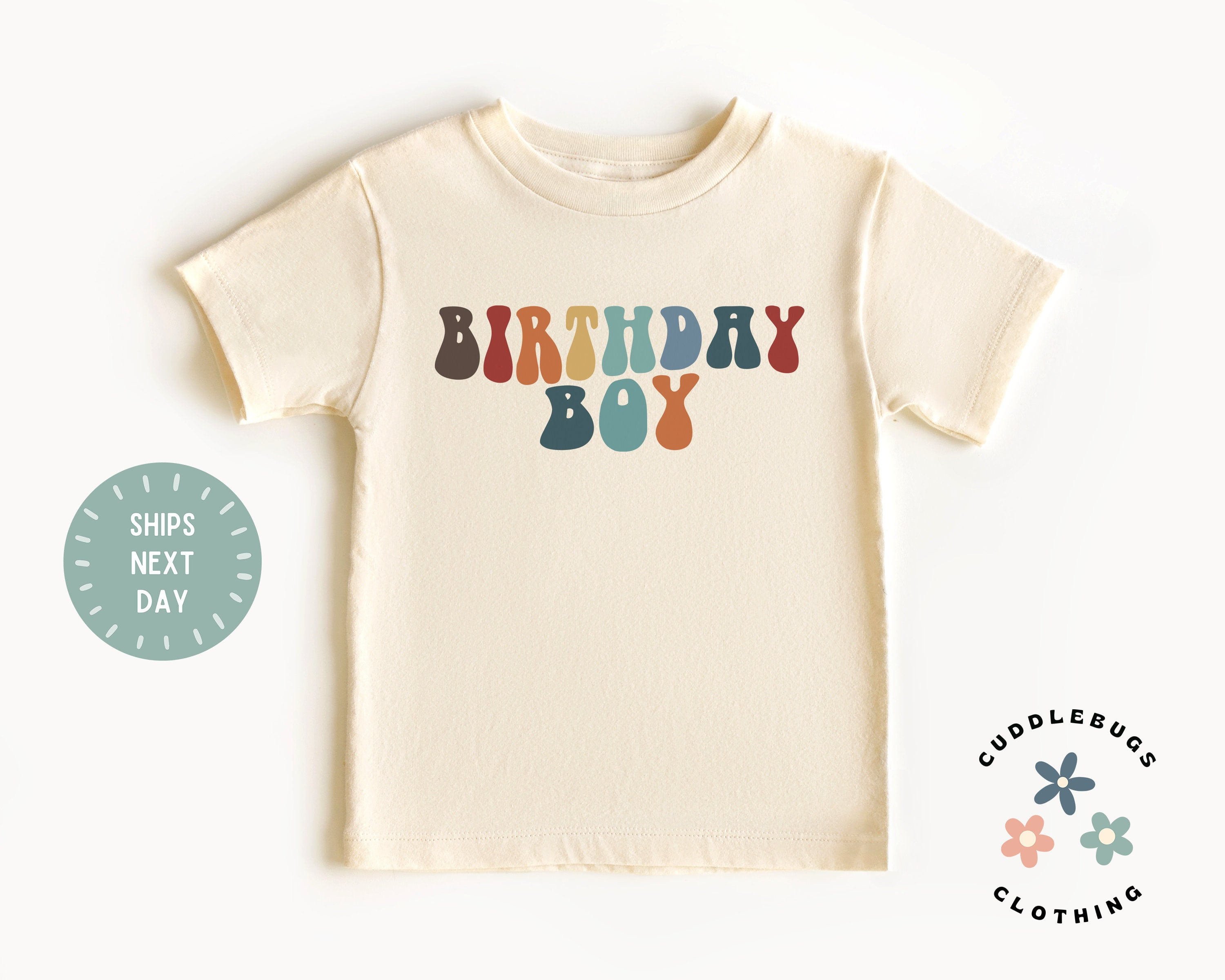 Birthday Boy Toddler Shirt, Retro Birthday Boy Tee, Toddler Boy ...