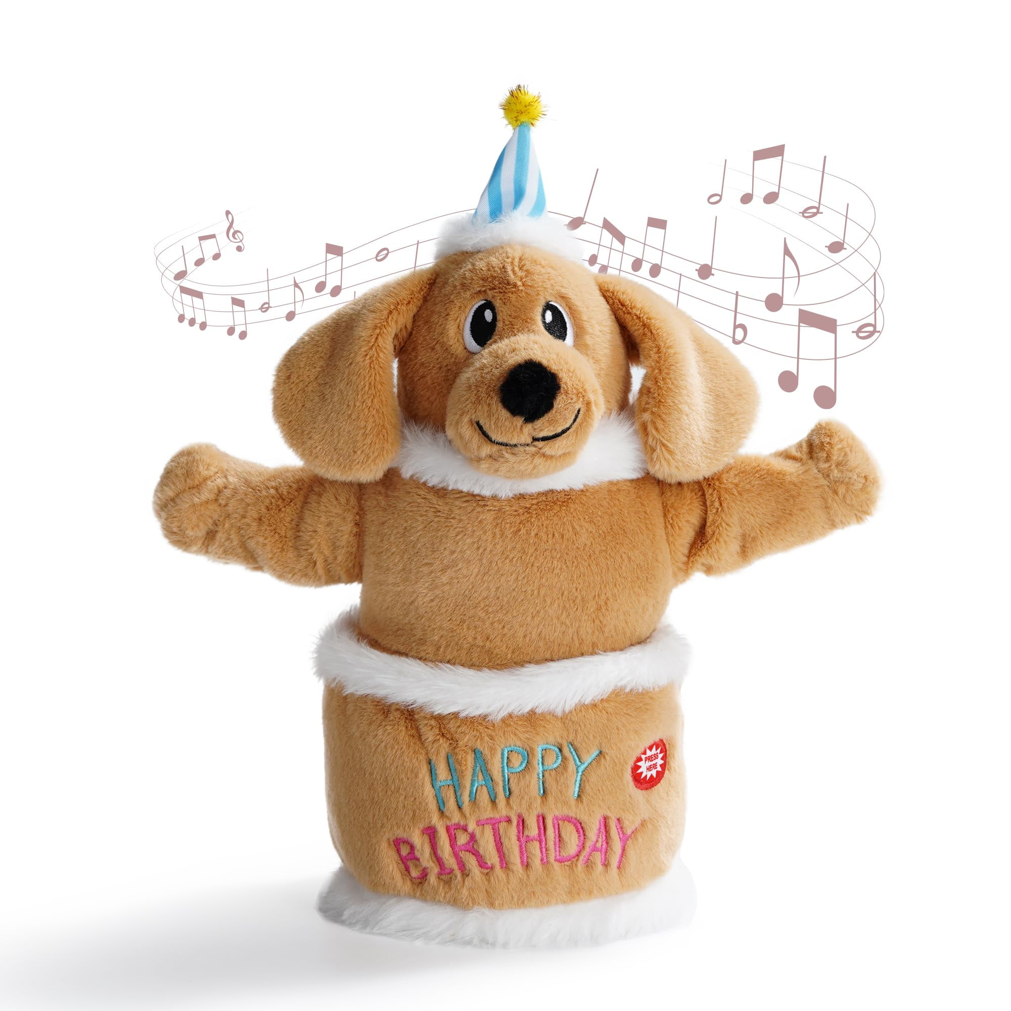 Birthday Cake Dog Toy, Singing And Dancing Birthday Songs, Interactive ...