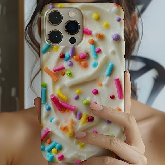 Birthday Cake Frosting Vanilla Girl Dessert Phone Case for iPhone 11 12 ...