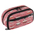 Birthday Cake Pattern PVC Pencil Case Water-Repellent Clear Window ...