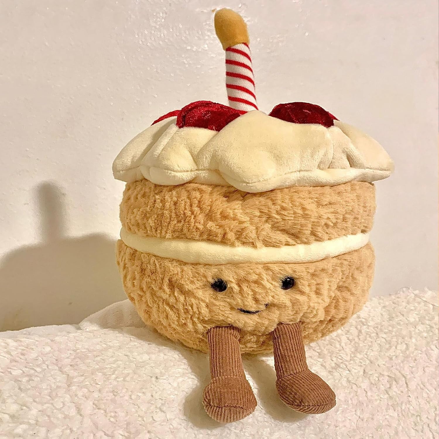 Birthday Cake Plush, 7.9" Cute Birthday Stuffed Animal for Girls, Funny ...