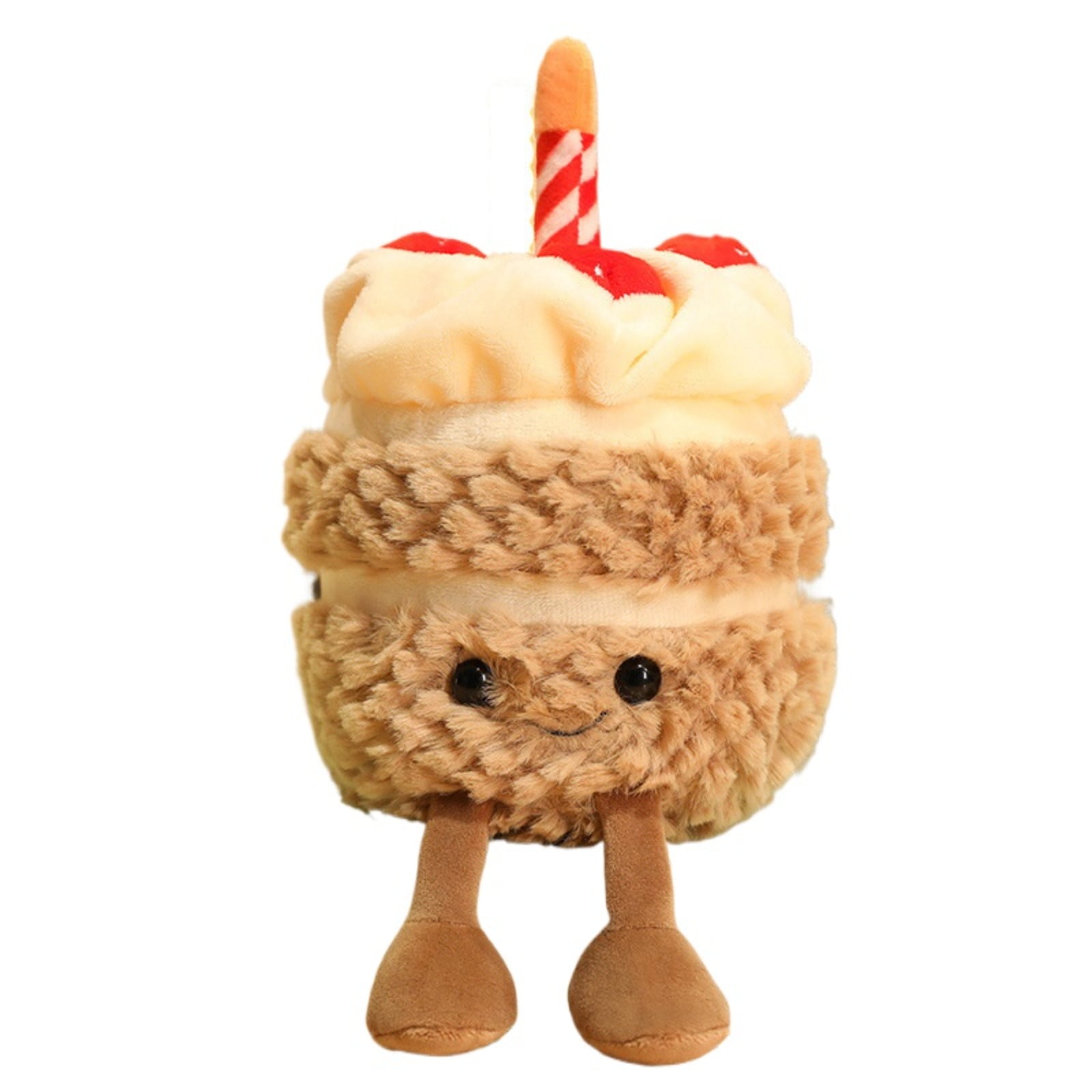 Birthday Cake Plush Doll, Cute Sound Stuffed Figure, Soft Musical Toy ...