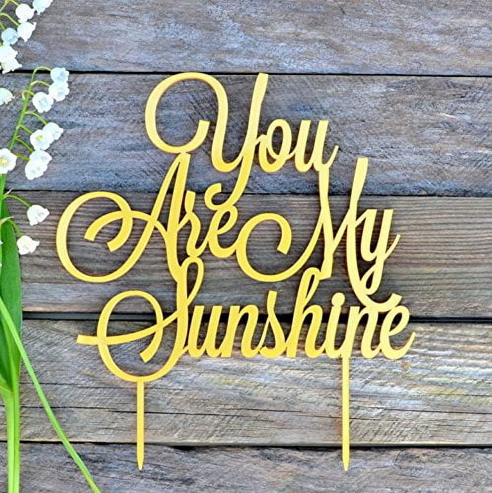Birthday Cake Topper, FEV6 You are my sunshine, Birthday Party, Cake ...