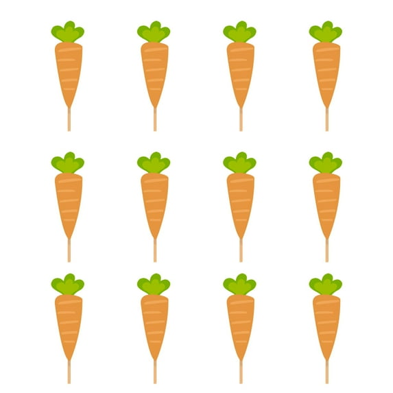 A Birthday Cake Topper Set With Easter Carrot And Egg Design ...