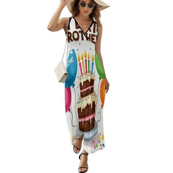 Birthday Cake for Brother! Dress Fashion Boho Beach Long Dresses Female ...