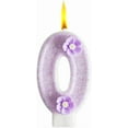 Birthday Candles For Cake, 2.95 Inch Number Candles Purple Numbers With ...