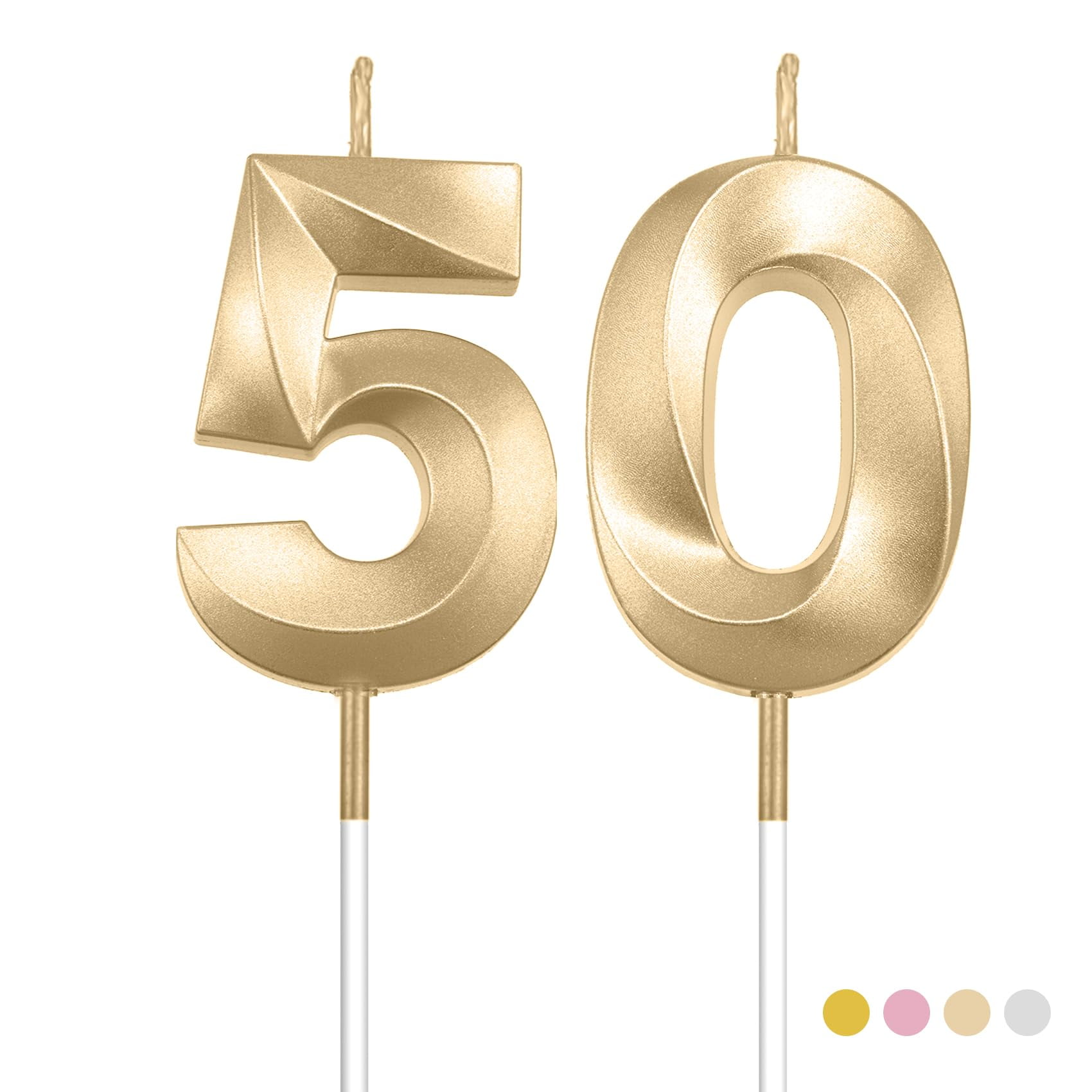 Birthday Candles Numbers, 50th Birthday Candles, Number Birthday ...