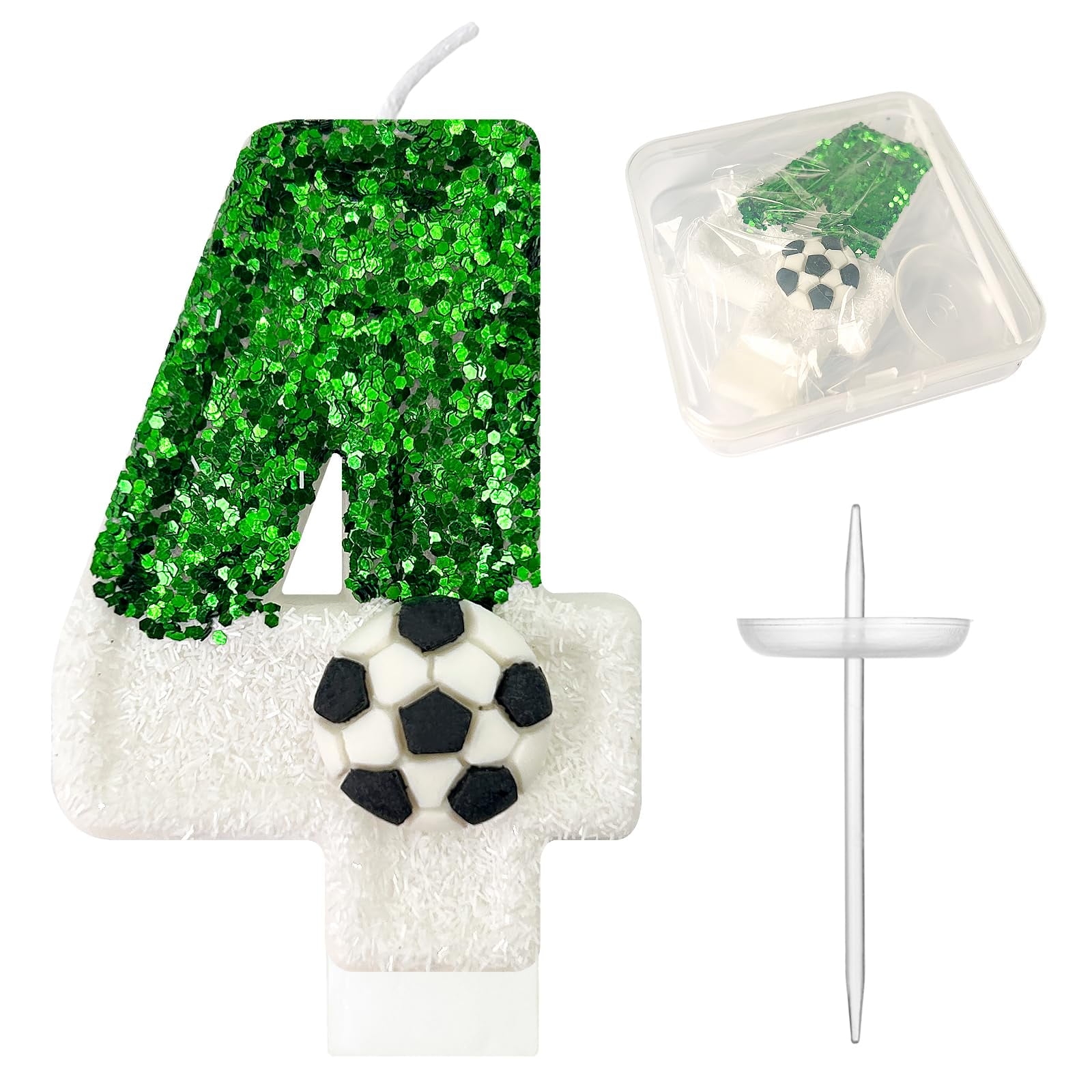Birthday Candles,Soccer Birthday Decorations,Soccer Cake Topper,for ...