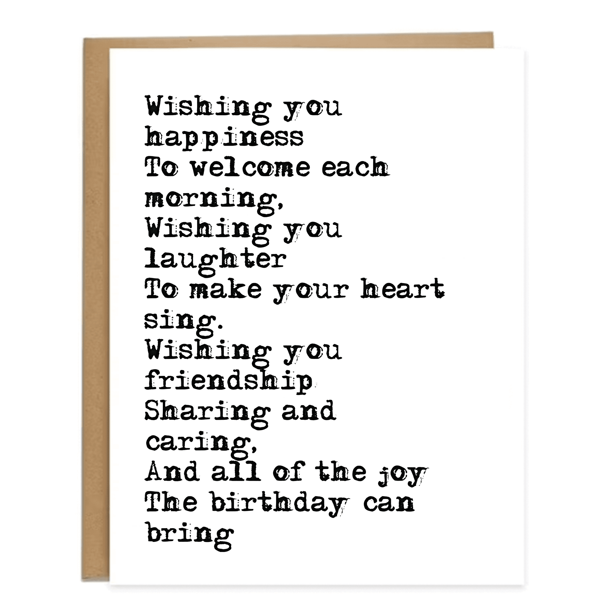 Birthday Card Expressing Joy and Friendship – Wishing You Happiness ...