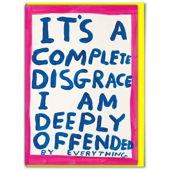Birthday Card - Funny Everyday Card - Deeply Offended - Walmart.com