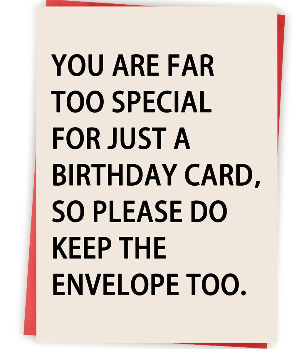 Birthday Card for Men Husband friend, Funny Gift Idea with Memorable ...