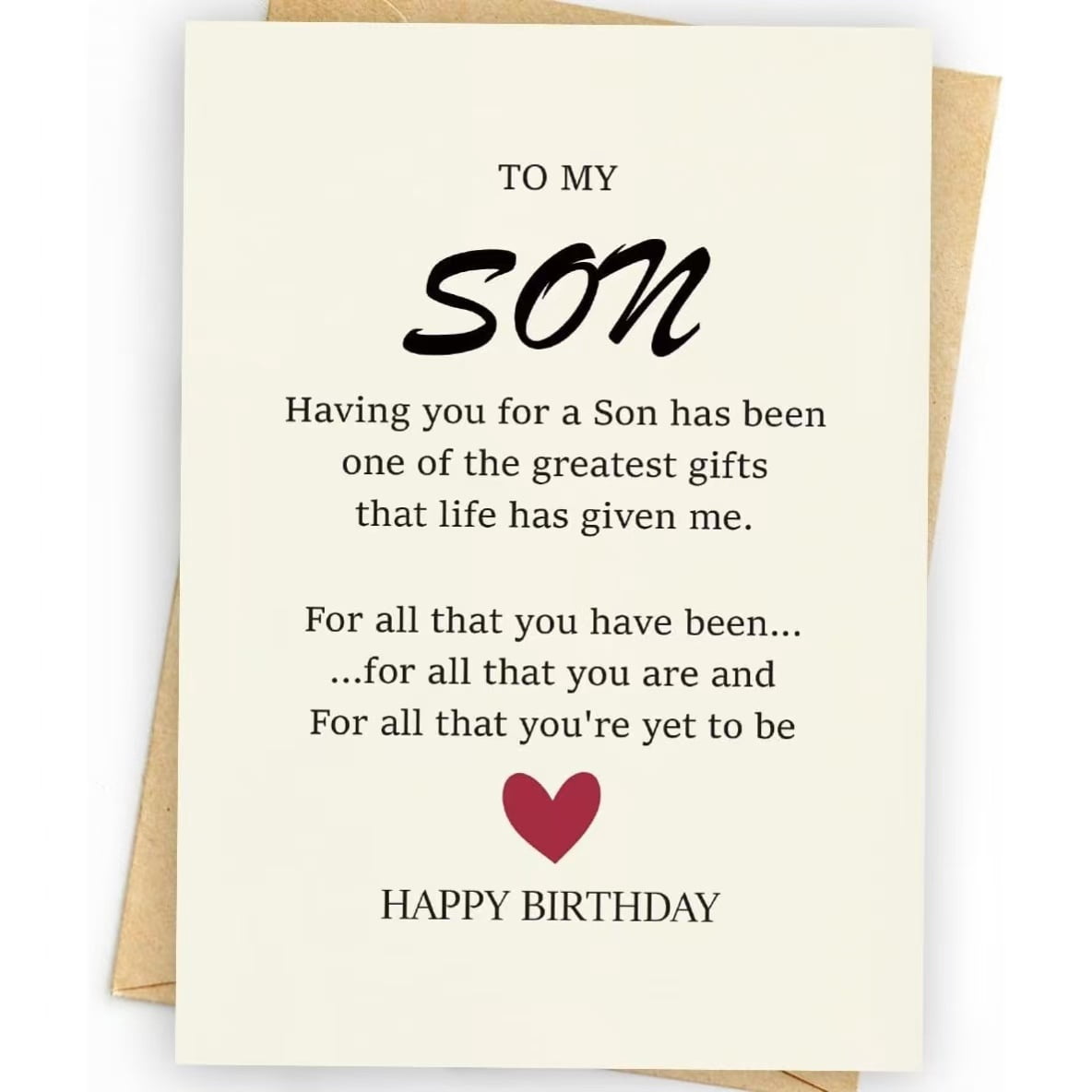 Birthday Card for Son – Heartfelt Message About Life's Greatest Gifts ...