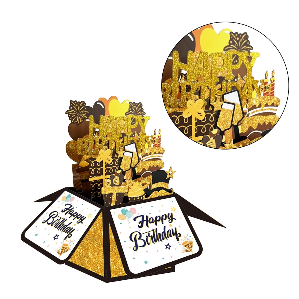 Birthday Cards 3D Popup Happy Birthday Card 3D Happy Birthday Greeting ...