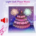 Birthday Cards, Light and Music Birthday Cake Happy Birthday Card, 3D ...