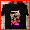 Birthday Crew Cute Cartoon Characters Cupcake Celebration T-Shirt H825 ...