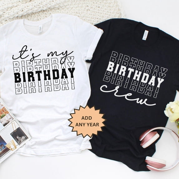 Birthday Crew Group Shirt Its My Birthday Shirt Birthday Squad TShirt ...