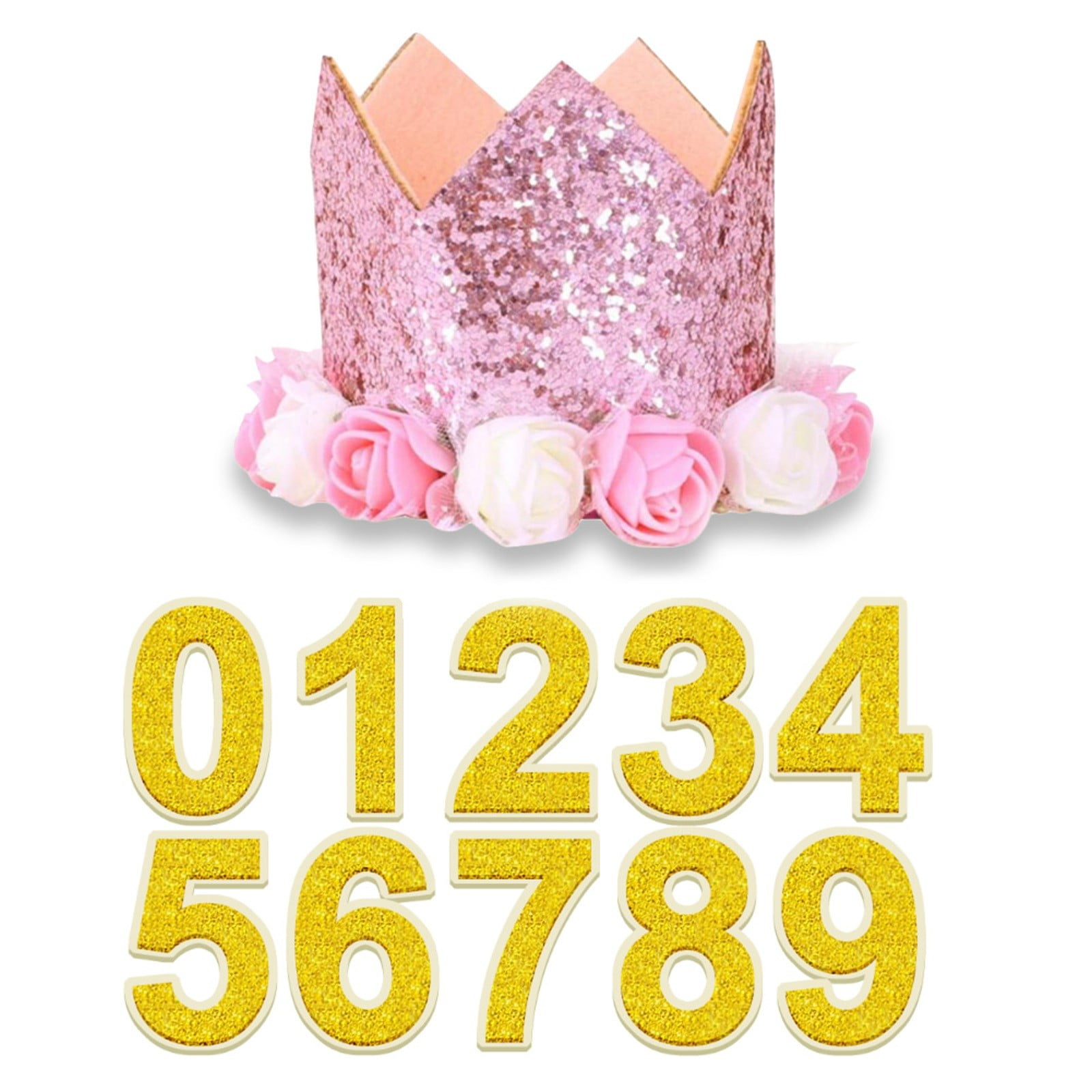 Birthday Crown Hat + Number Set – for Birthdays and Festivals, Newyear ...